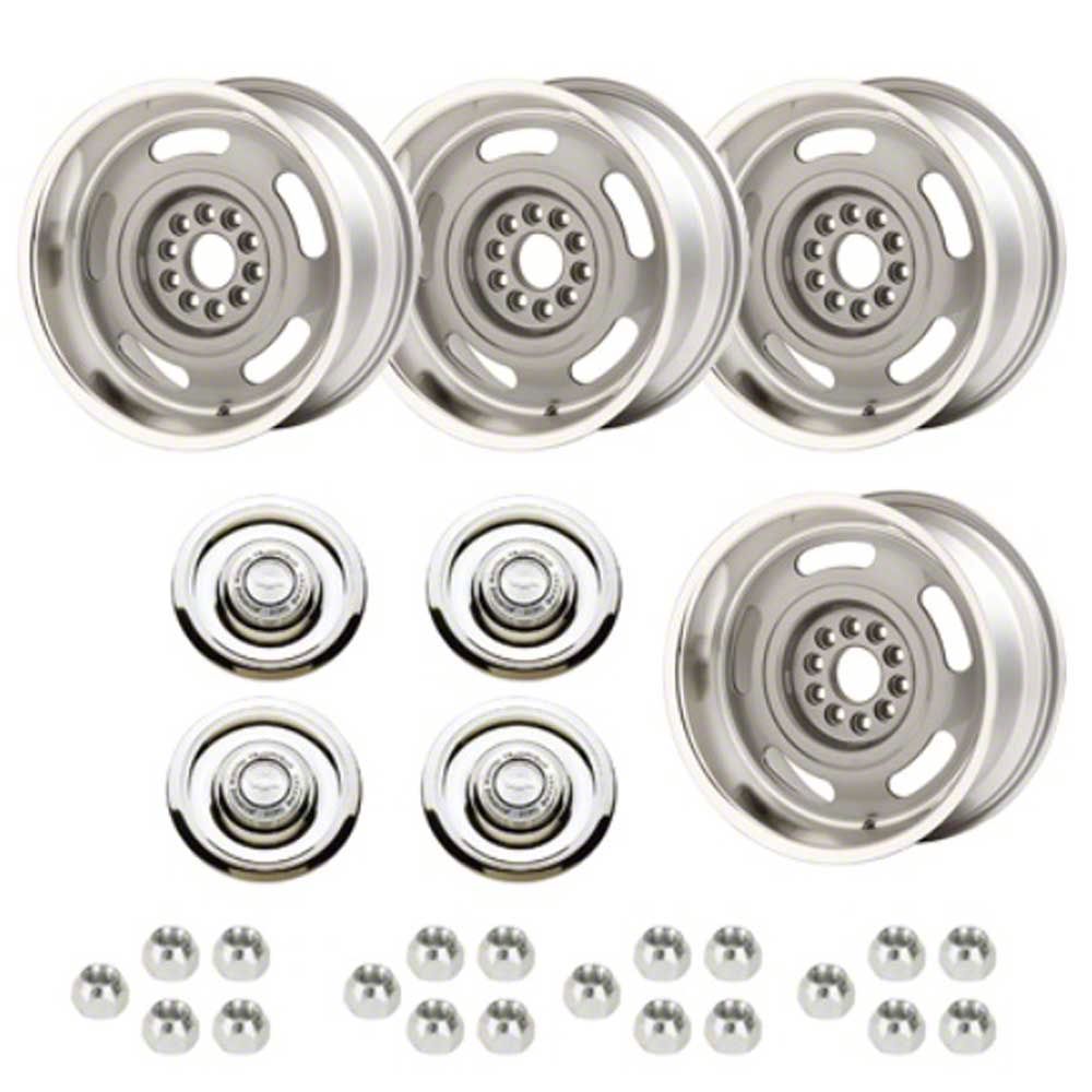 Ecklers RallyWheel Kit, Alum W/Flat Disc Brake Style Centers, 17x8