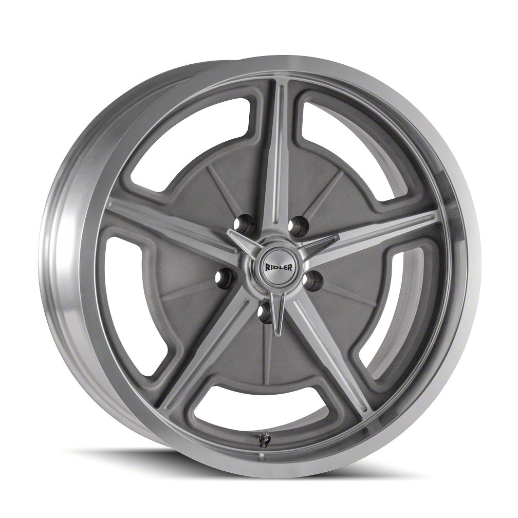 Ridler Ecklers 605 Matte As-Cast Machined Wheel; 17x8; 0mm Offset 605 ...