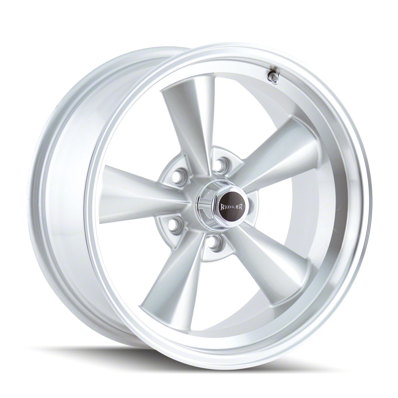 Ridler Ecklers 675 Satin Silver Machined Wheel; 15x7; 0mm Offset 675 ...
