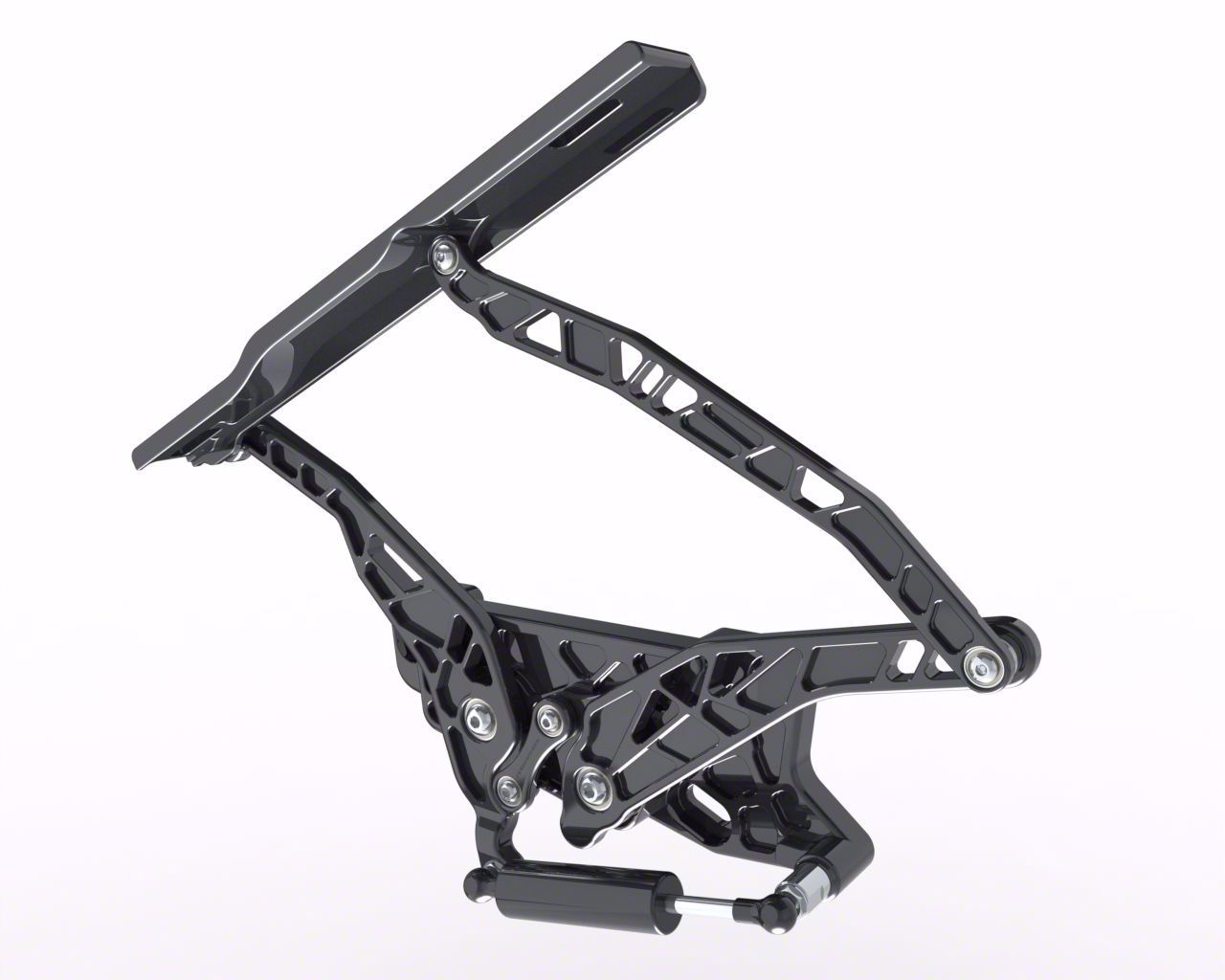 Ringbrothers Ecklers Air Frame Hood Hinge Kit for Steel Hoods; Black ...