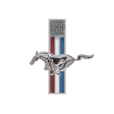 Scott Drake Ecklers 289 Running Horse Fender Emblem; Driver Side C7ZZ ...