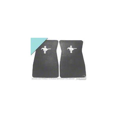 Scott Drake Ecklers Nylon Carpet Front and Rear Floor Mats with Tri-Bar ...