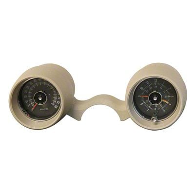 Scott Drake Ecklers Rally Pac Gauges; 6000 RPM; Parchment C6ZZ ...