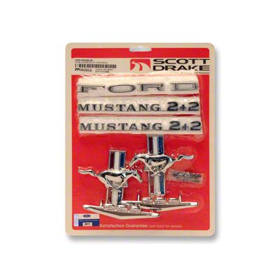 Scott Drake Ecklers V8 Fastback Emblem Kit C5ZZ-6340282-8K (65-66 ...