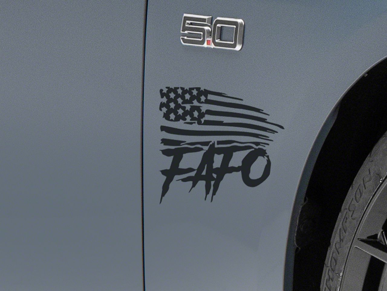 SEC10 Ecklers FAFO Small Flag Decal; Matte Black 471678 (Universal ...