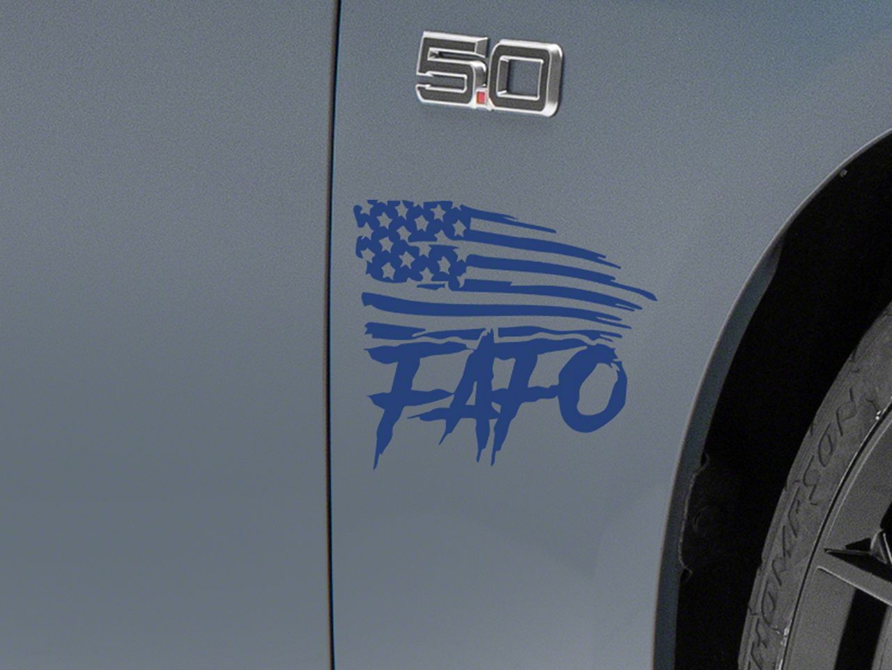SEC10 Ecklers FAFO Small Flag Decal; Blue 471679 (Universal; Some ...