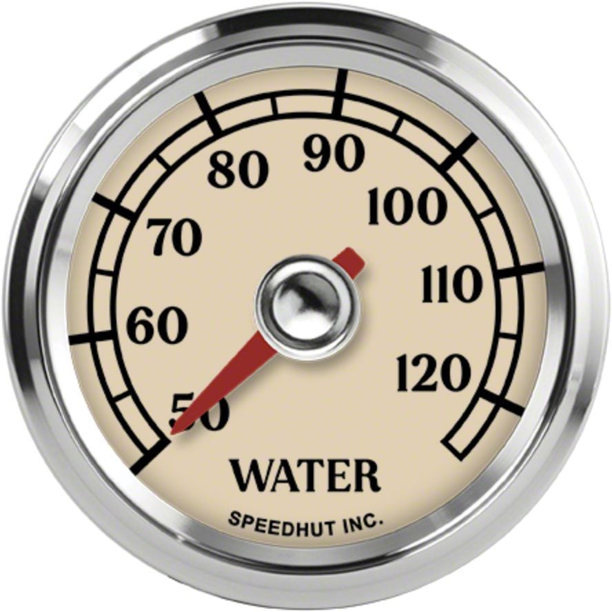 Speedhut Universal EK Antique Series 2-1/16-Inch Water Temperature ...