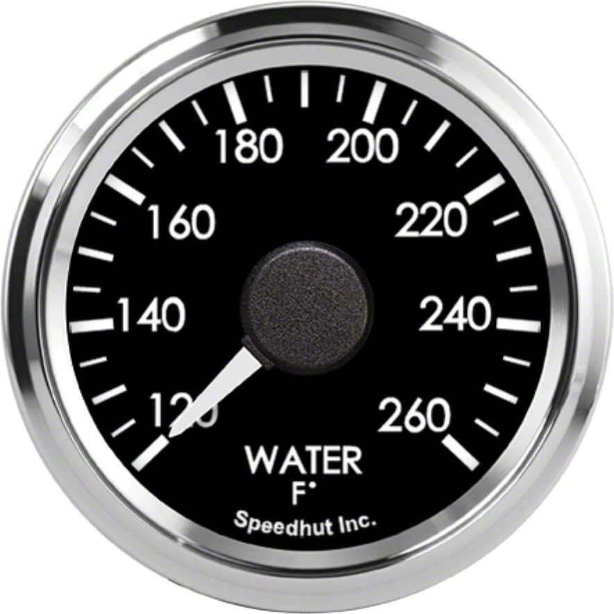 Speedhut Universal EK Cobra Series 2-1/16-Inch Water Temperature Gauge ...