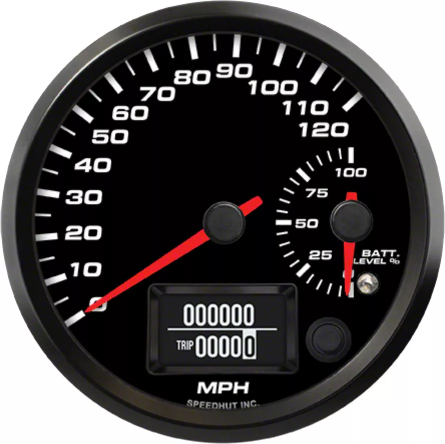 Speedhut Universal EK EV Series AEM 4-Inch Dual Gauge with Warning; 120 ...