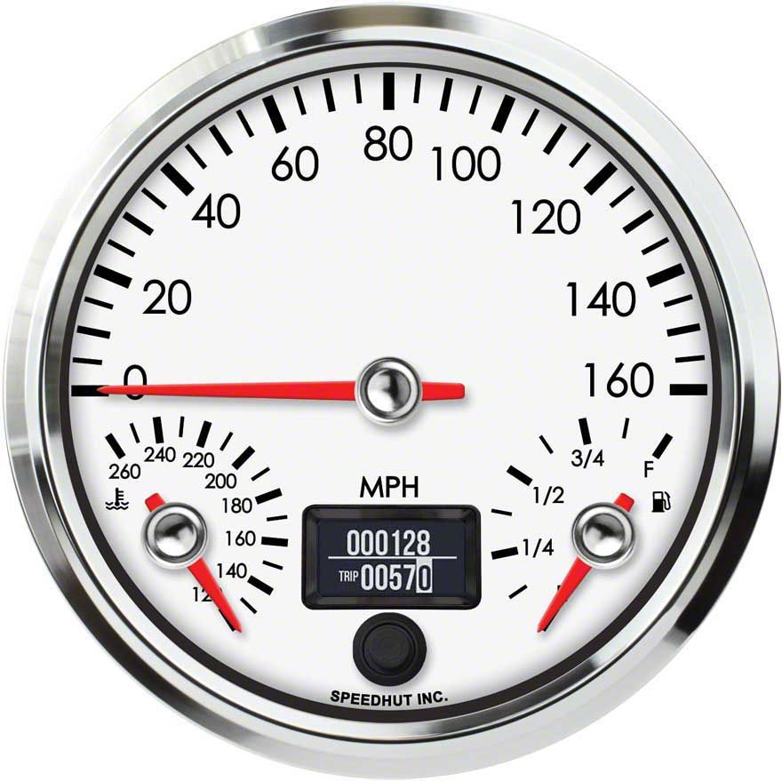 Speedhut Universal EK Legacy Series 4-1/2-Inch 160 MPH Speedometer with ...