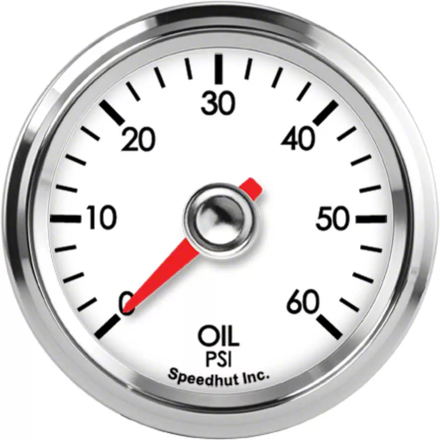 Speedhut Universal EK Legacy Series 2-1/16-Inch Oil Pressure Gauge ...