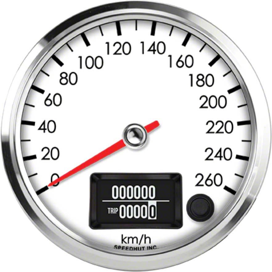 Speedhut Universal EK Legacy Series 4-Inch GPS Speedometer 260 KM/H R4 ...