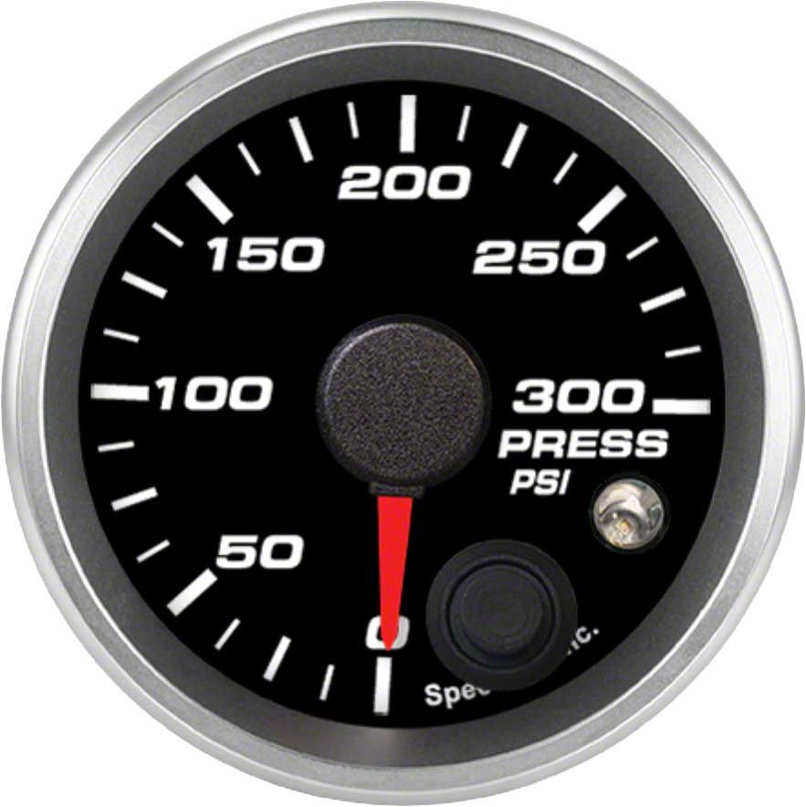 Speedhut Universal EK Revolution Series 2-1/16-Inch Pressure Gauge with ...