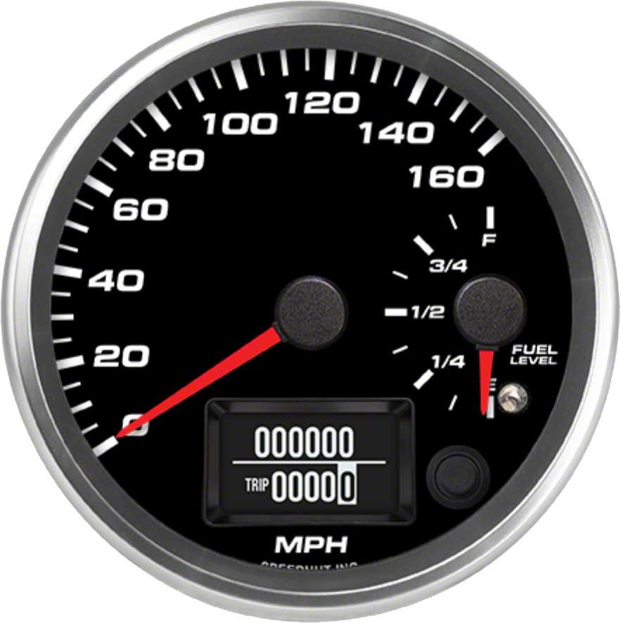 Speedhut Universal EK Revolution Series 4-Inch Dual Gauge; 160 MPH GPS ...
