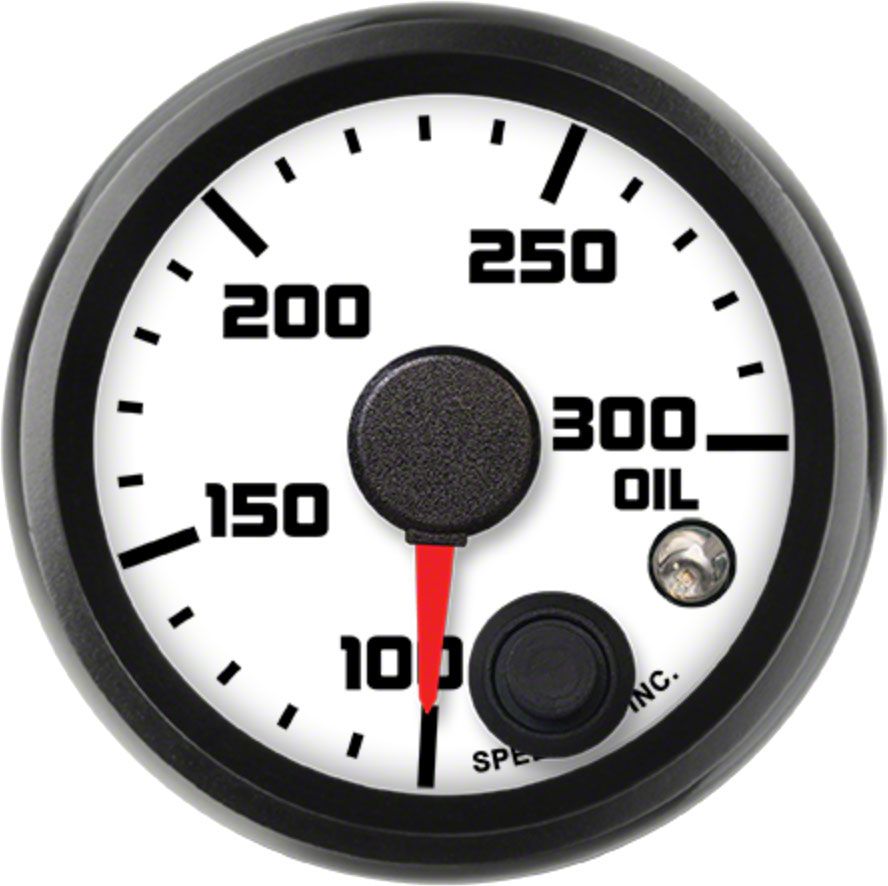 Speedhut Universal EK Street XL Series 2-1/16-Inch Oil Temperature ...