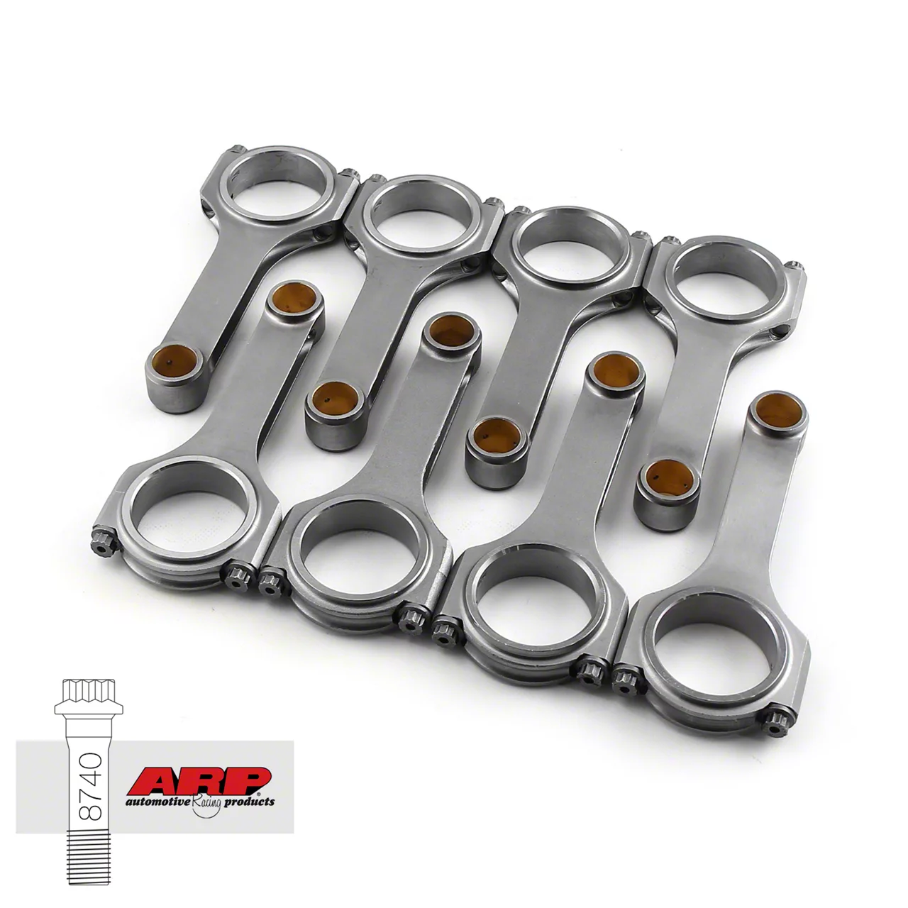 Speedmaster Universal EK Chevy SBC 350 4340 Connecting Rods with ARP ...