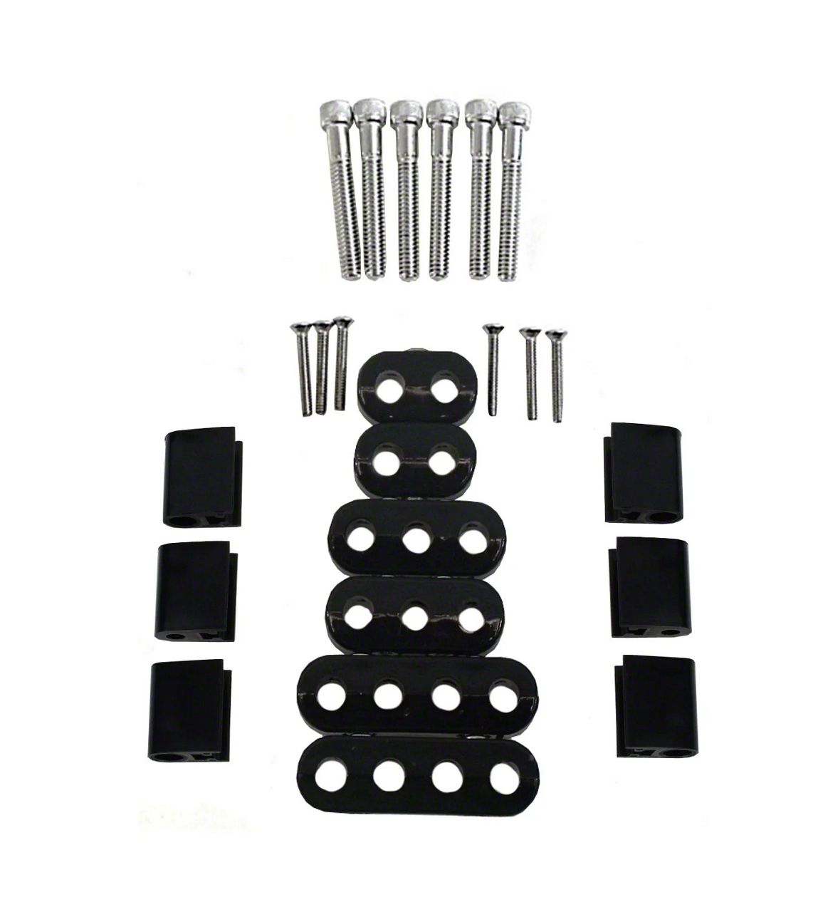 Taylor Cable Ecklers Horizontal Wire Loom Kit; 7 to 8mm; Black 42500