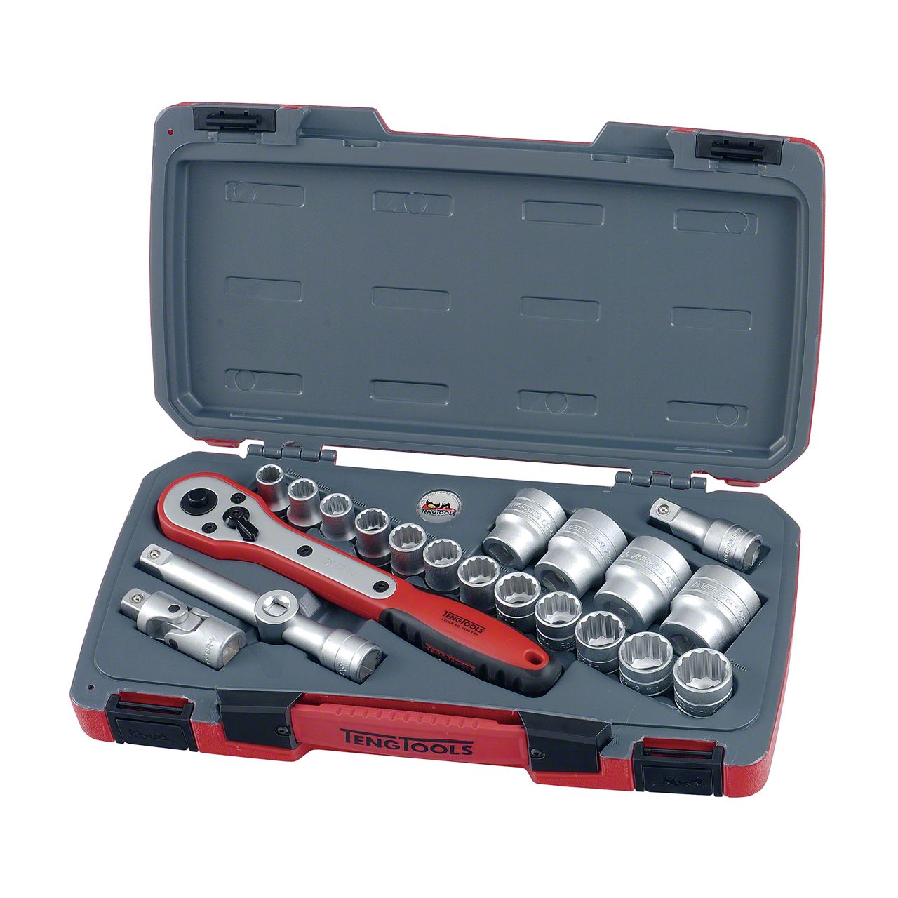 Teng Tools Universal EK 1/2-Inch Drive Socket Set; 21-Piece TEN-O-T1221 ...