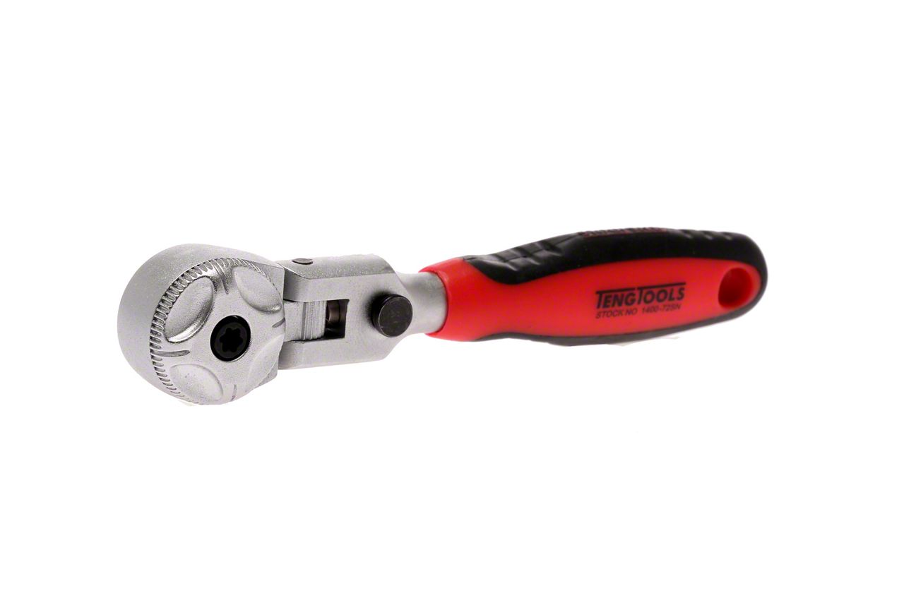 Teng Tools Universal EK 1/4-Inch Drive Flexible Head Ratchet; 72-Tooth ...