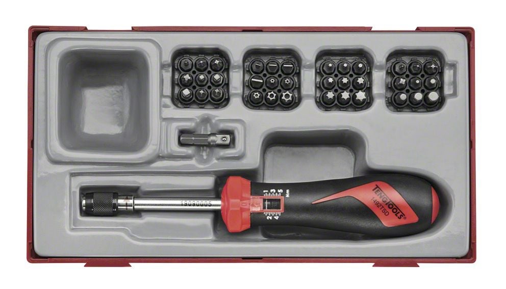 Teng Tools Universal EK 1/4-Inch Drive Torque Screwdriver Set; 1 tro 5 ...