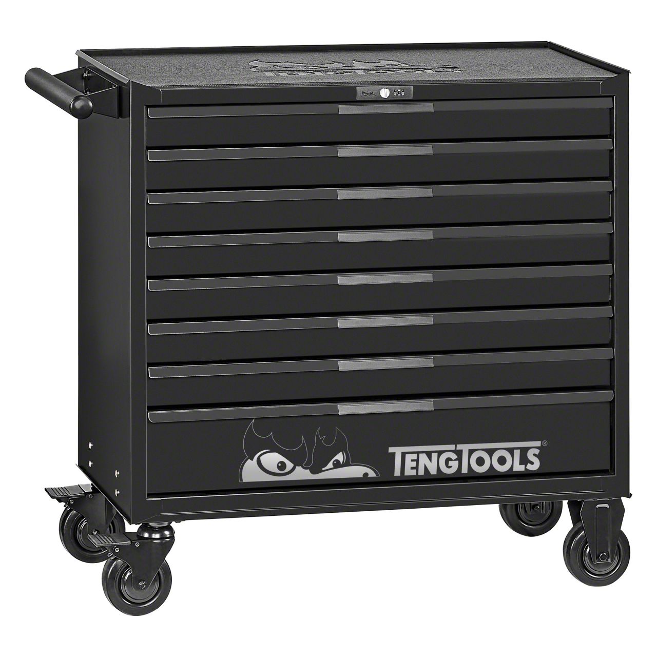 Teng Tools Universal EK 37-Inch PRO35 8-Drawer Roller Cabinet; Black ...