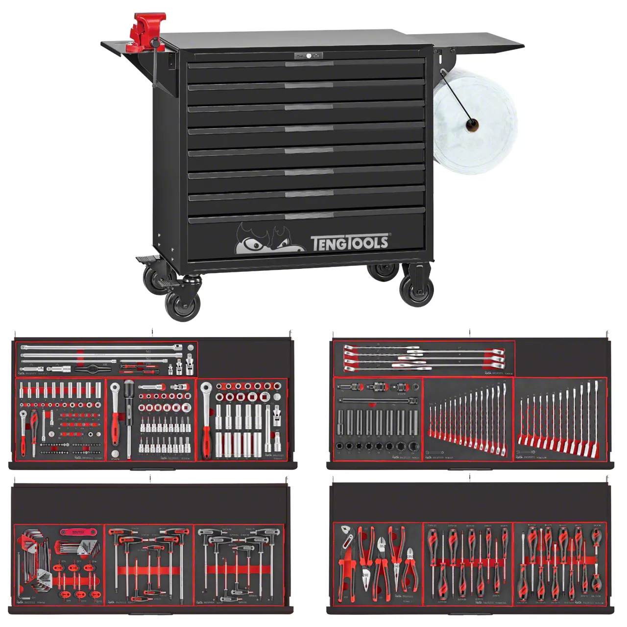 Teng Tools Universal EK 37-Inch PRO35 EVA Foam Roller Cabinet ...