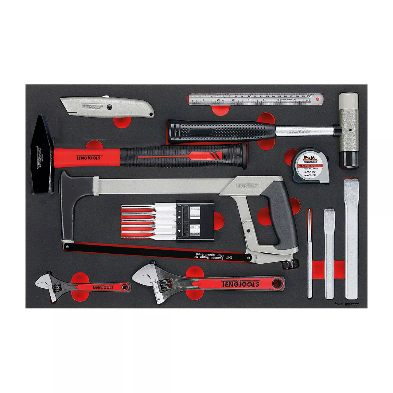 Teng Tools Universal EK General Service Tool Set; 17-Piece TEN-O ...