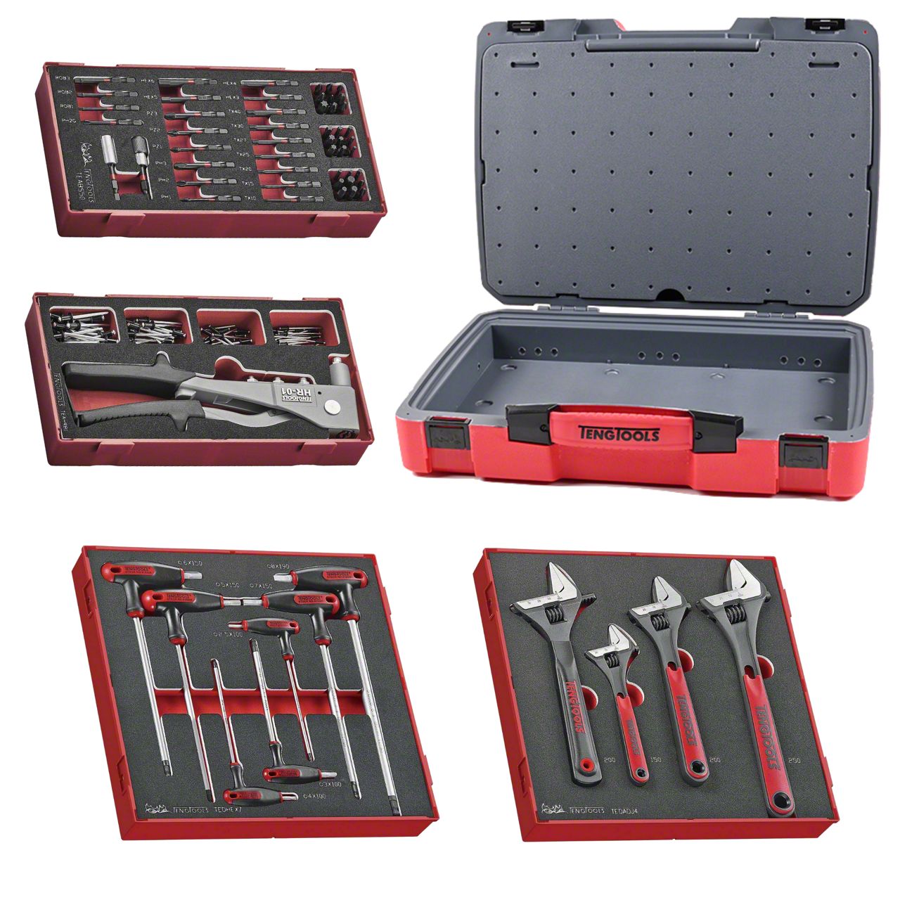Teng Tools Universal EK Hex, Adjustable Wrench, Rivet and Impact Bit ...