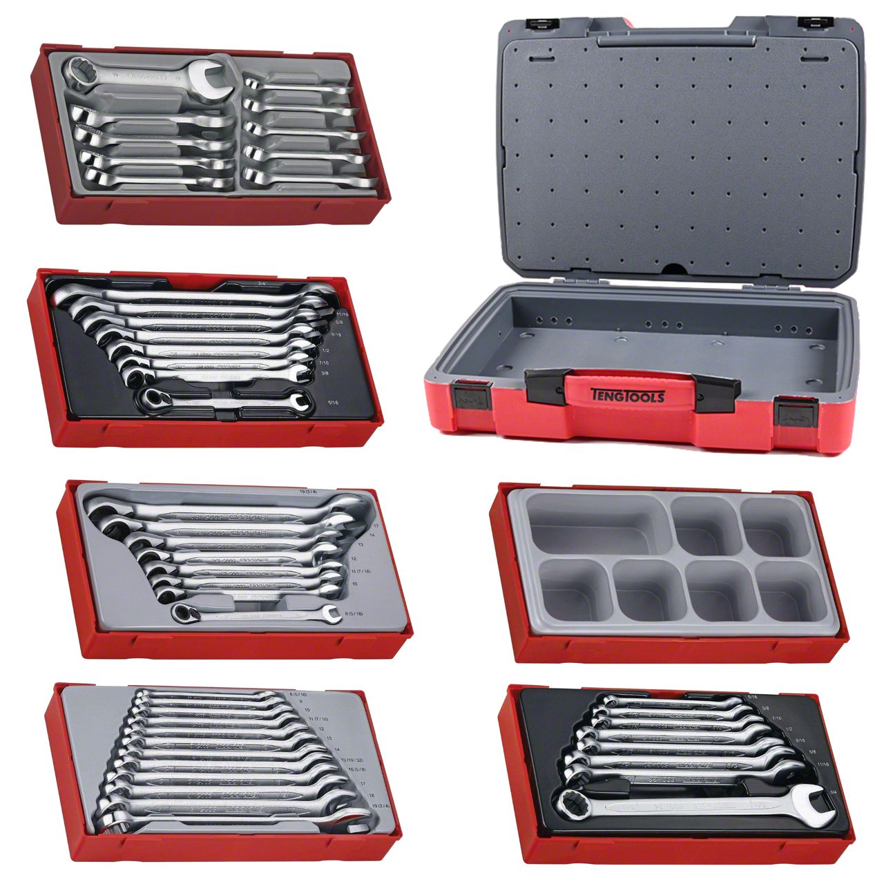 Teng Tools Universal EK Metric and SAE Regular, Ratcheting and Stubby ...