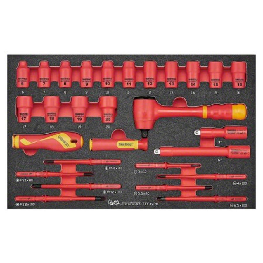 Teng Tools Universal EK 3/8-Inch Drive 6-Point 1000 Volt Insulated ...