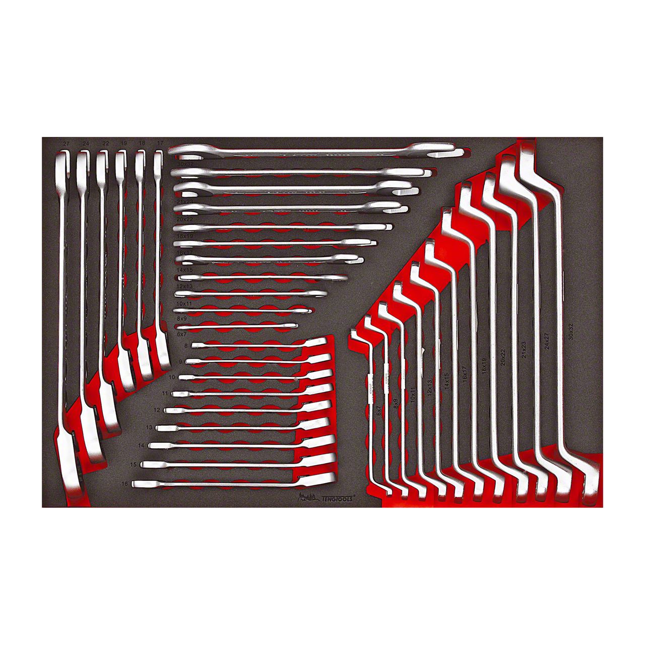 Teng Tools Universal EK Metric Ratcheting, Double Open End and Double ...