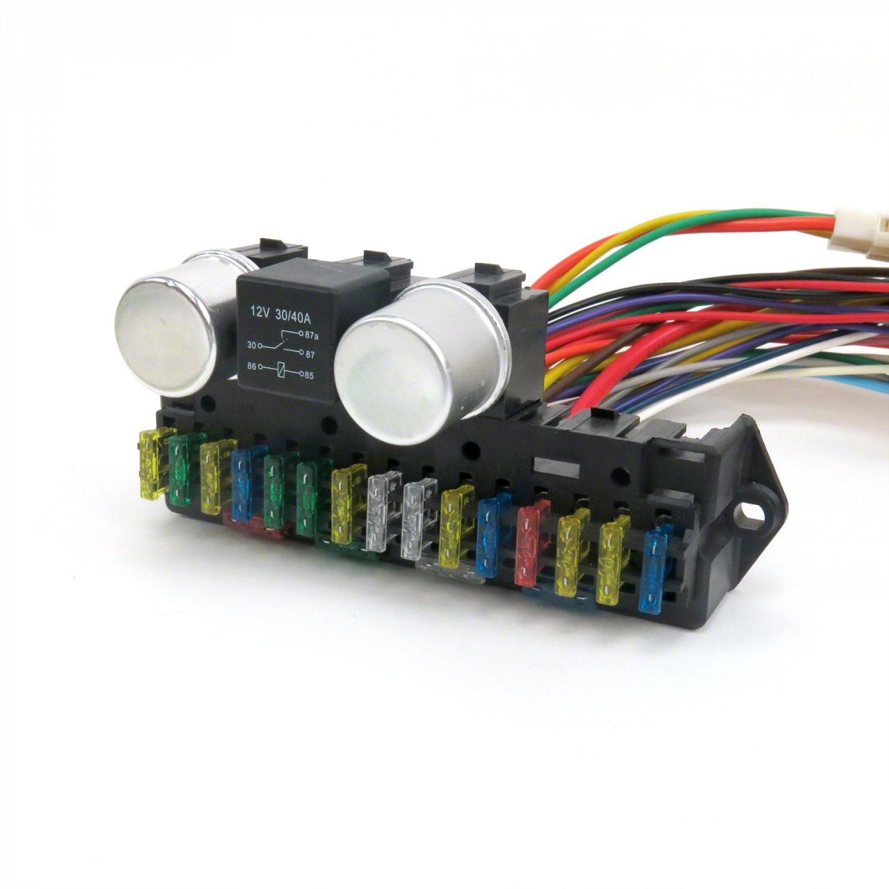 Ecklers 15-Fuse 24 Circuit 118-Terminal Deluxe Compact Wire Harness ...