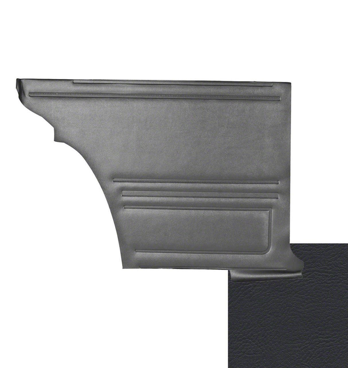 Ecklers Silver Series Standard Interior Quarter Panels; Black Madrid ...