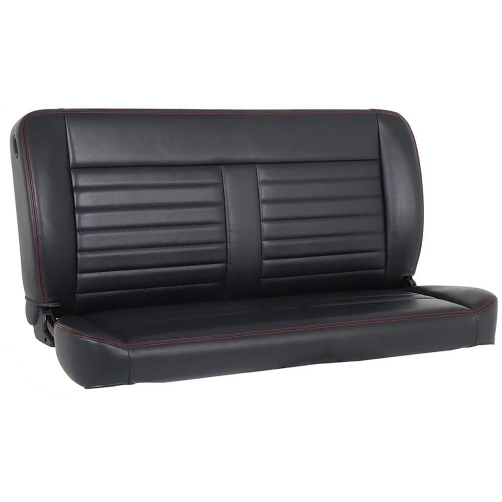 TMI Ecklers Cruiser Collection 55-Inch Solid Back Bench Seat; Black ...
