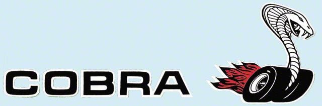 Ecklers Cobra Snake Body Decals; Black/White/Red (1970 Torino)