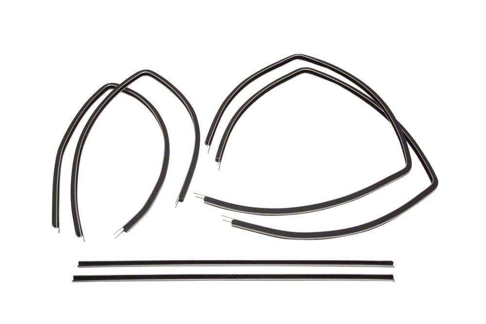 Ecklers Door Glass Run Channels (55-57 150, 210, Bel Air 4-Door Sedan)
