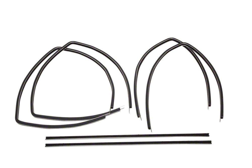 Ecklers Door Glass Run Channels (55-57 150, 210, Bel Air 4-Door Station ...