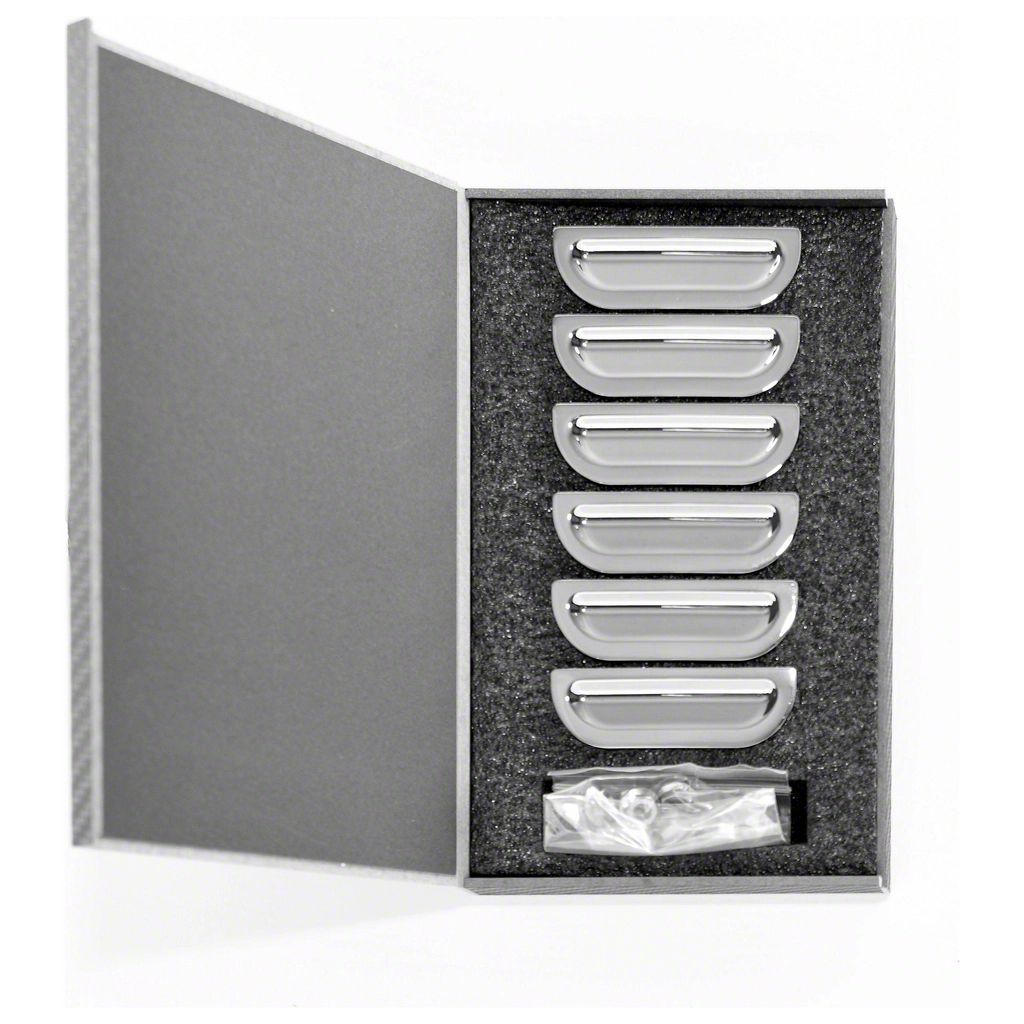 Ecklers Fender Louver Set; Chrome (1957 150, 210, Bel Air, Nomad)