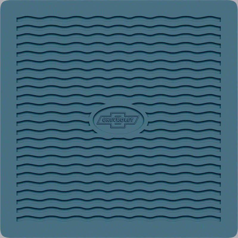 Ecklers Front Floor Mats with Bow Tie Logo; Medium Blue (55-56 150, 210 ...