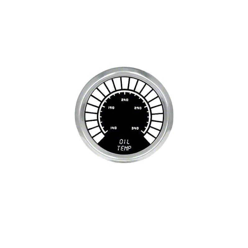 Ecklers LED Analog Bargraph Oil Temperature Gauge; 2-1/16-Inch; White ...