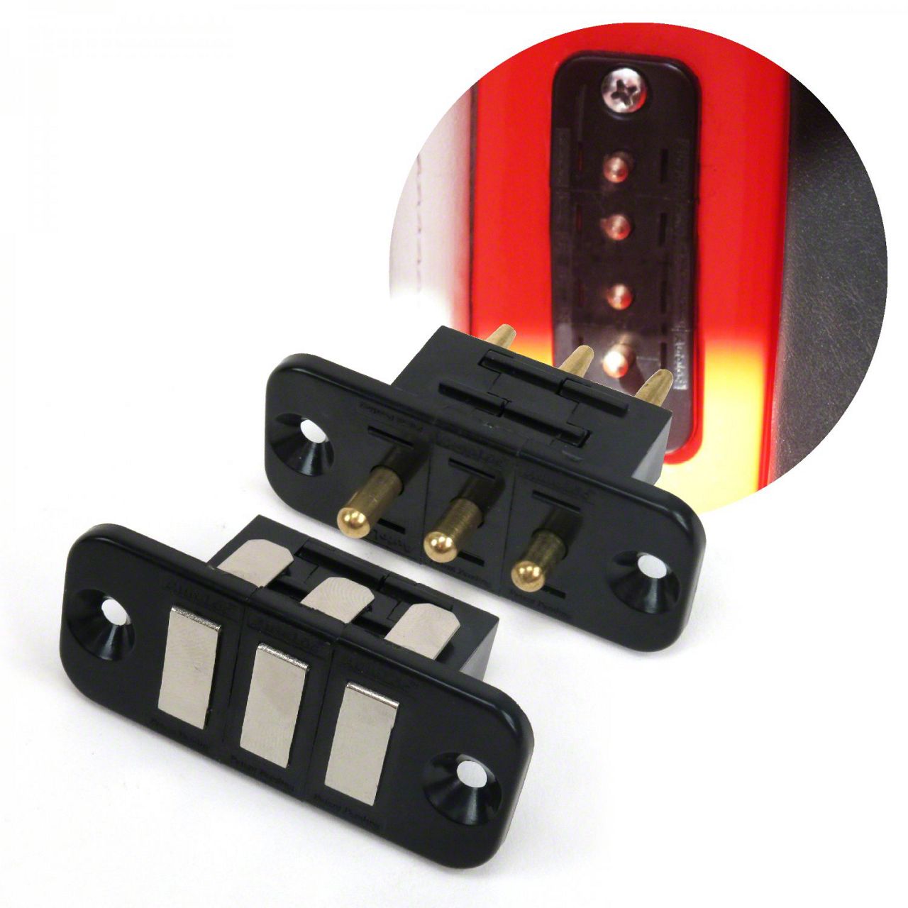 Ecklers Modular Door Jamb Contact Set; 3-Contacts (Universal; Some ...