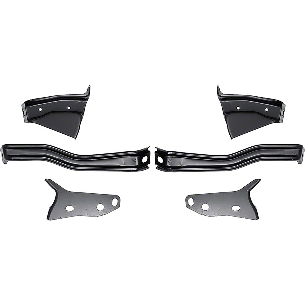 Ecklers Rear Bumper Bracket Set; 6-Pieces (1957 150, 210, Bel Air, Nomad)