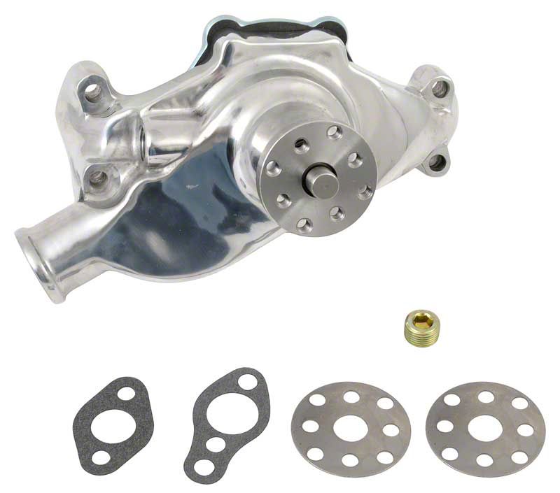 Ecklers Short Style Water Pump; Polished (55-57 Small Block V8 150, 210 ...