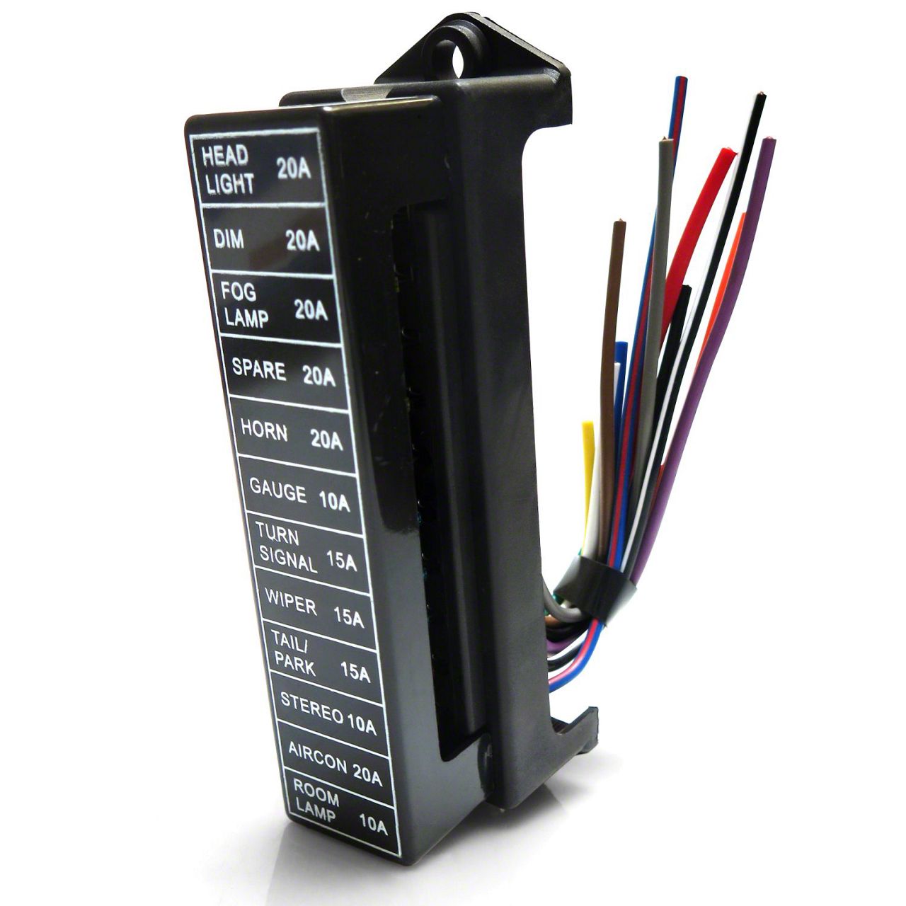 Ecklers Universal Fuse Block with Cover; 12-ATC (Universal; Some ...