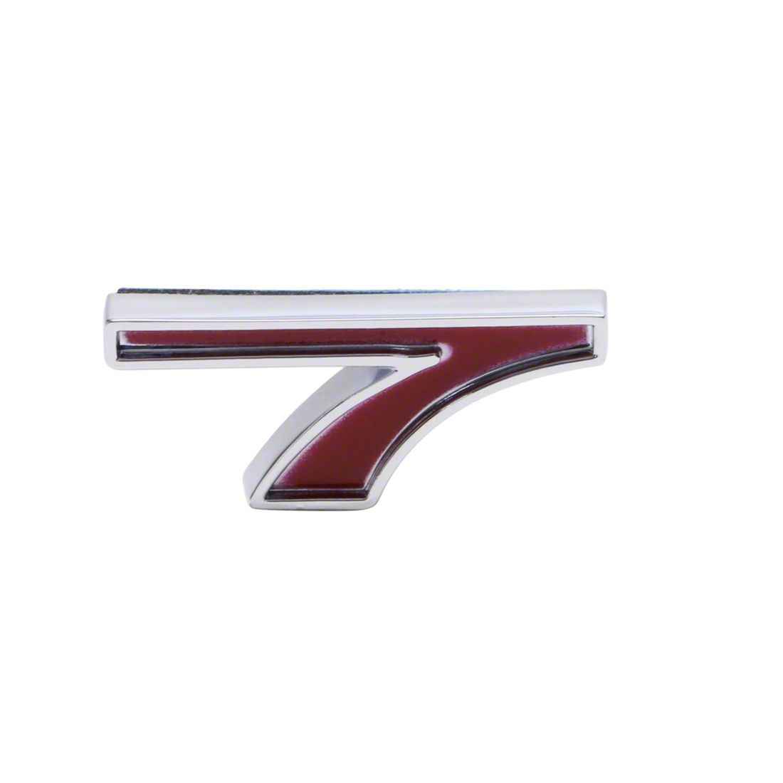 Trim Parts Ecklers Chevrolet Script Number 7 Emblem; Red 5188G ...