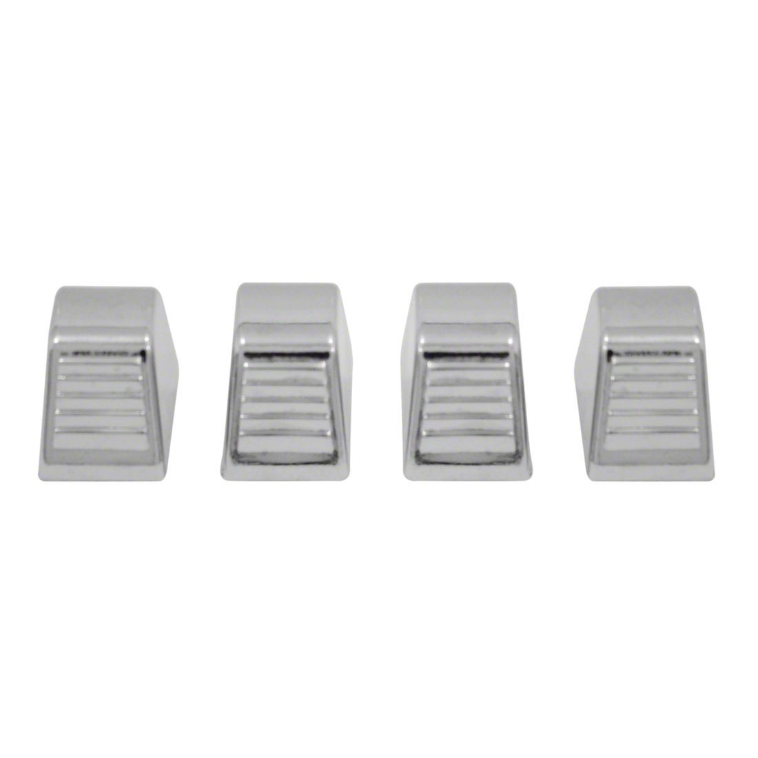 Ecklers Heater Control Knobs; Chrome (60-74 C10, C20, K10, K20)