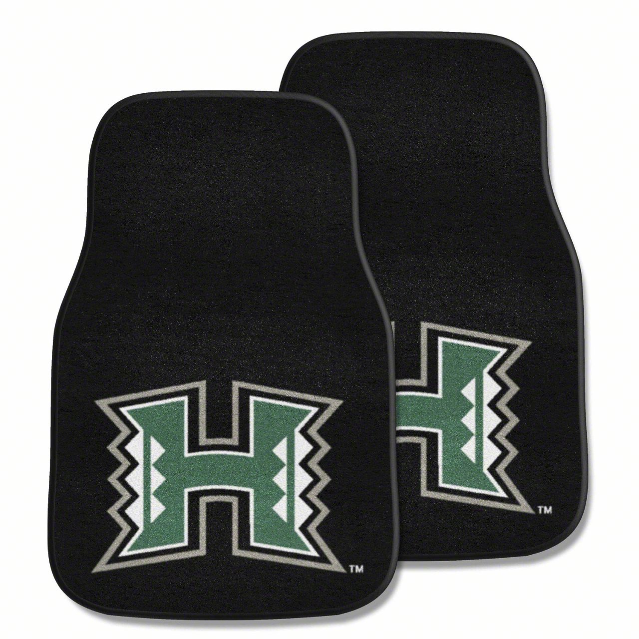 Ecklers Carpet Front Floor Mats with University of Hawaii Logo; Black ...
