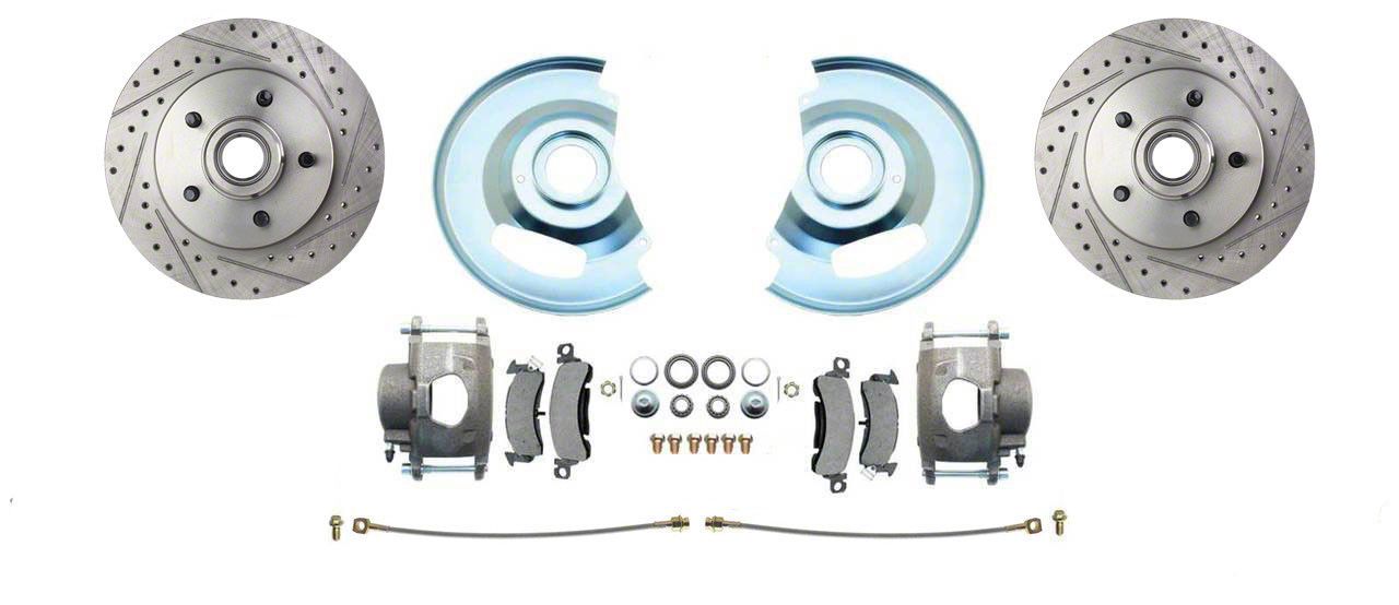 Ecklers Front 5-Lug Disc Brake Conversion Kit with Drilled and Slotted ...