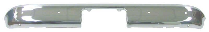 Ecklers Rear Bumper without Impact Strip Holes; Chrome (67-87 C10, C15 ...