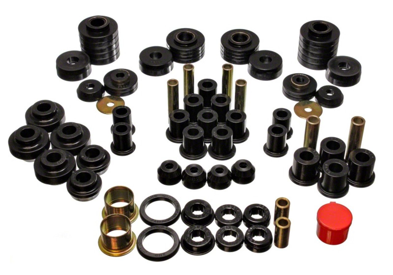 Ecklers Hyper-Flex System Complete Bushing Kit; Black (80-96 4WD F-150)